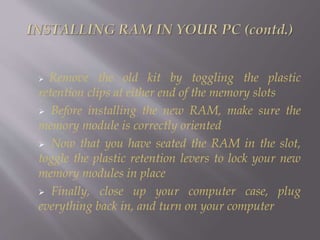 UPGRADE YOUR RAM | PPTX