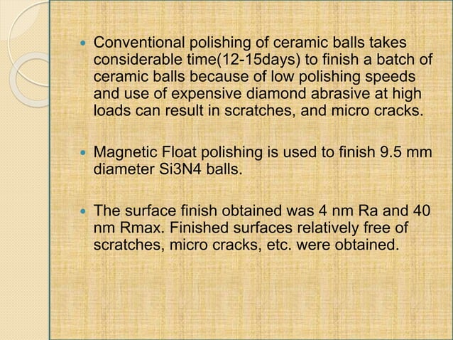 NANO FINISHING TECHNIQUES | PPTX | Science