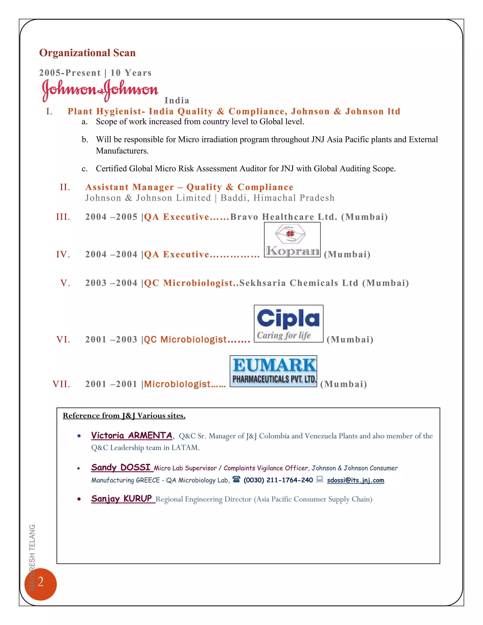 Mayuresh Telang resume | PDF
