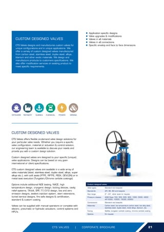 CTS_Valves_Corporate_Brochure 2016 | PDF