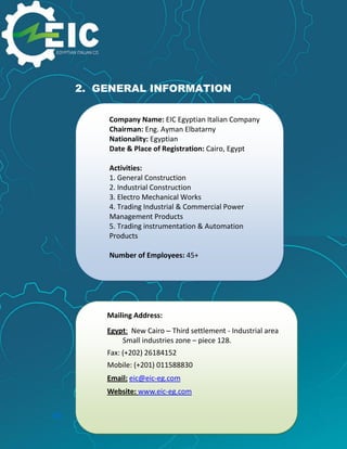 EIC Company profile | PDF