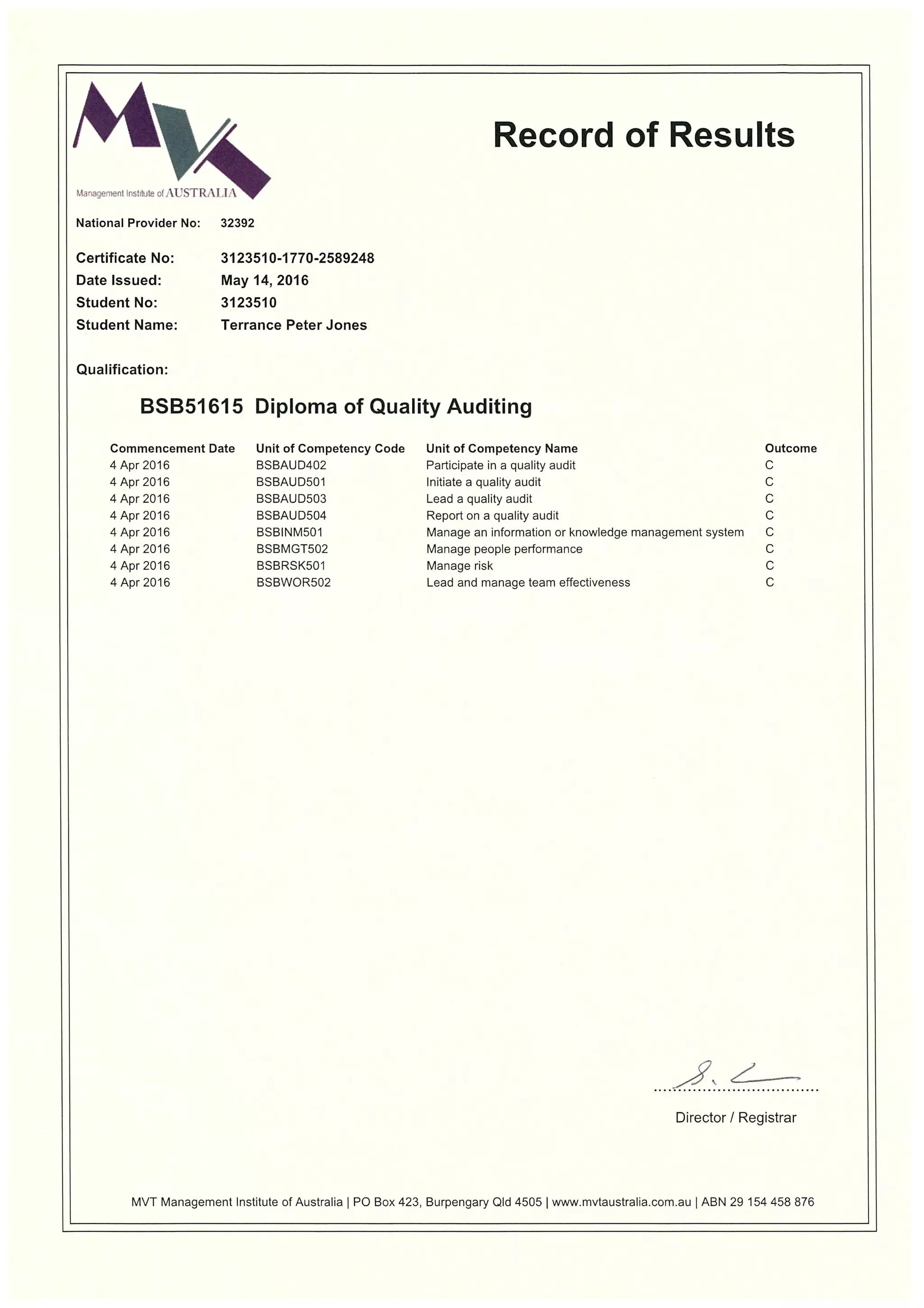 Level 5 - Diploma - Quality Auditing | PDF