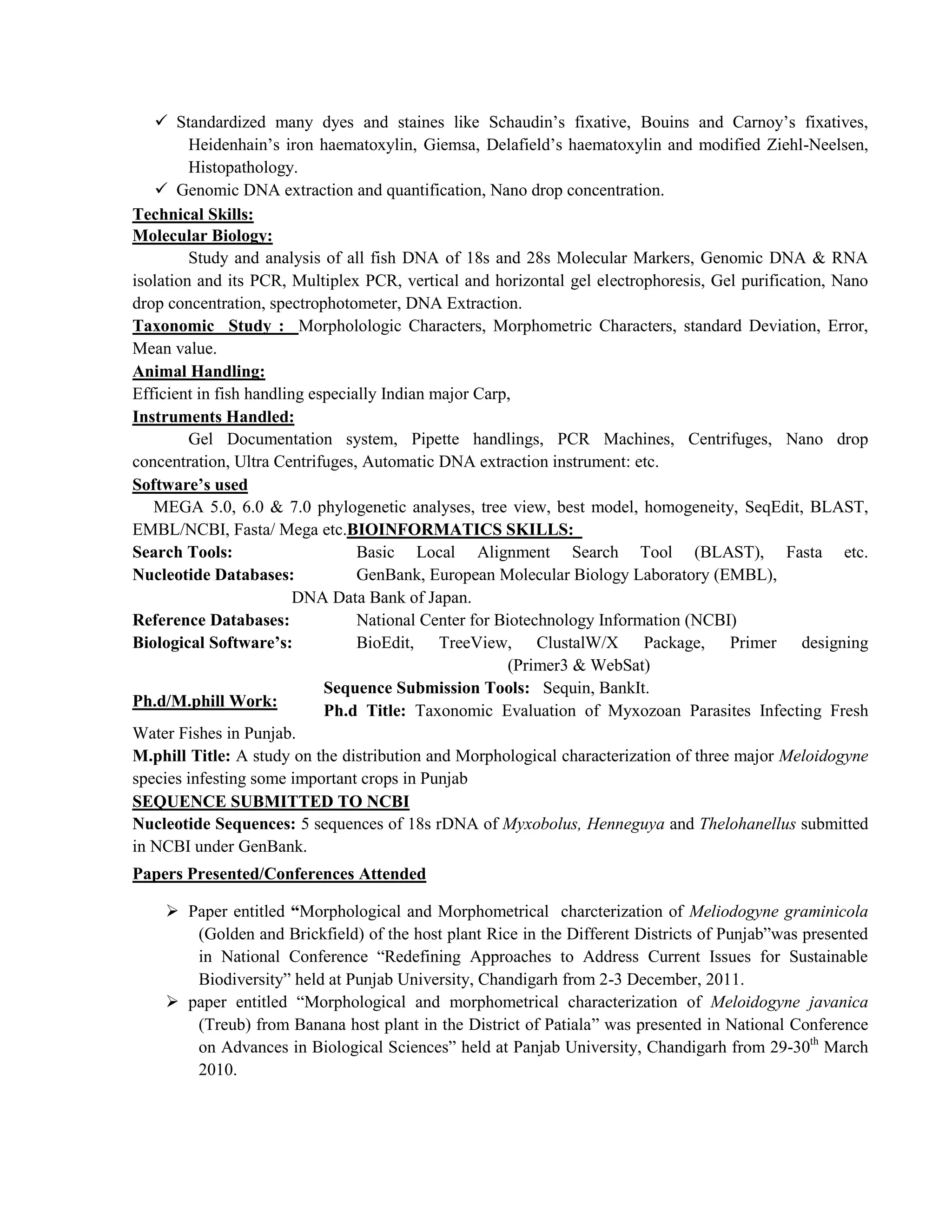 Rajni Curriculum Vitae new | PDF