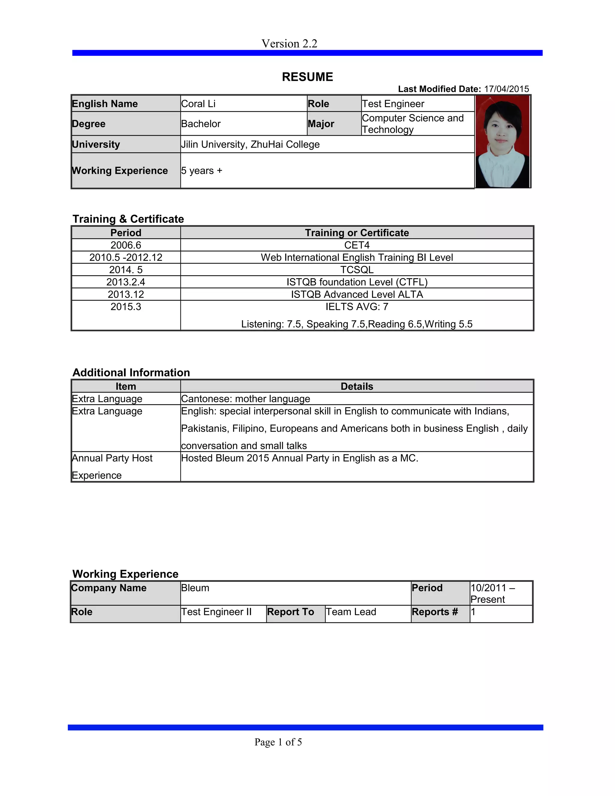 CV Coral | DOC