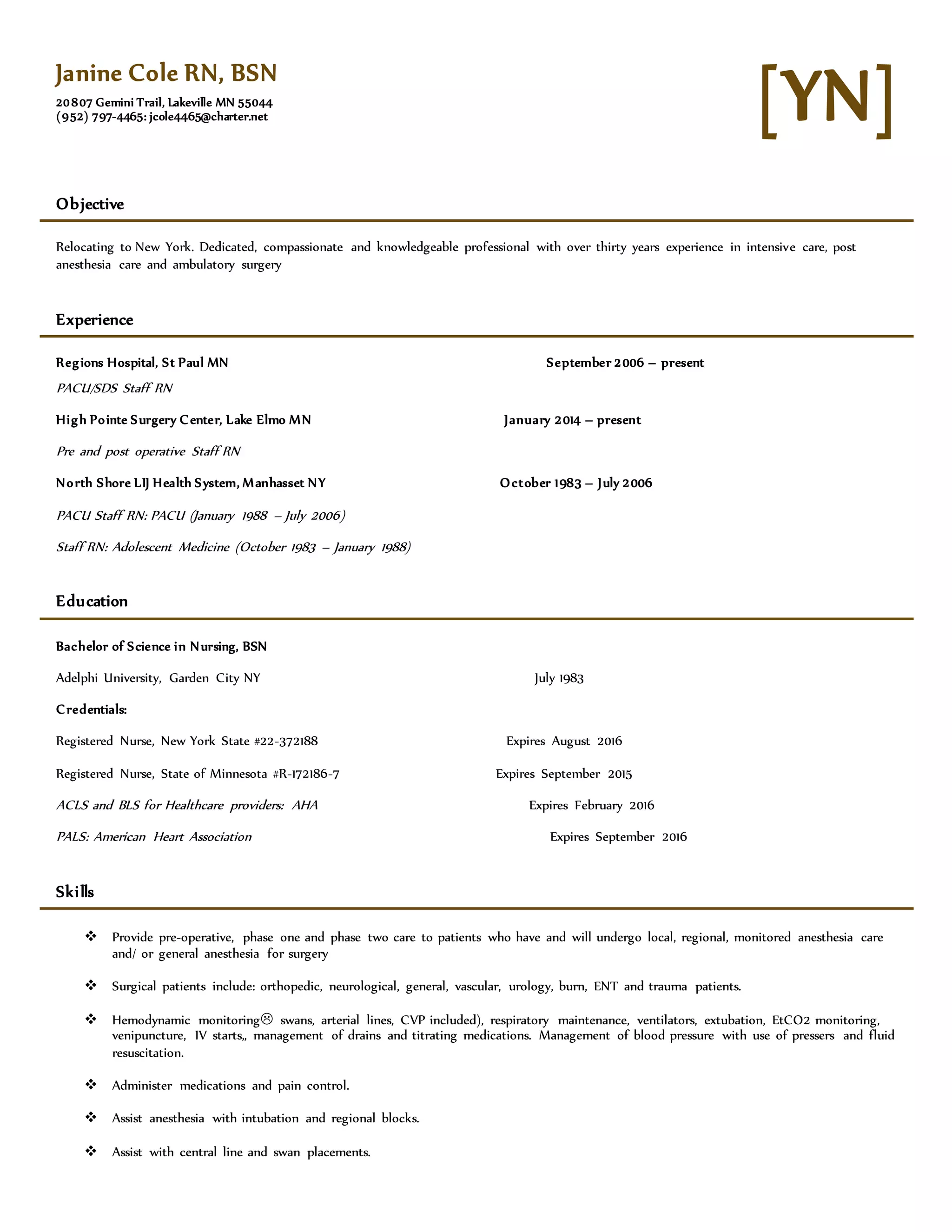 Janine's resume NEW | DOCX | Healthcare Industry | Industries