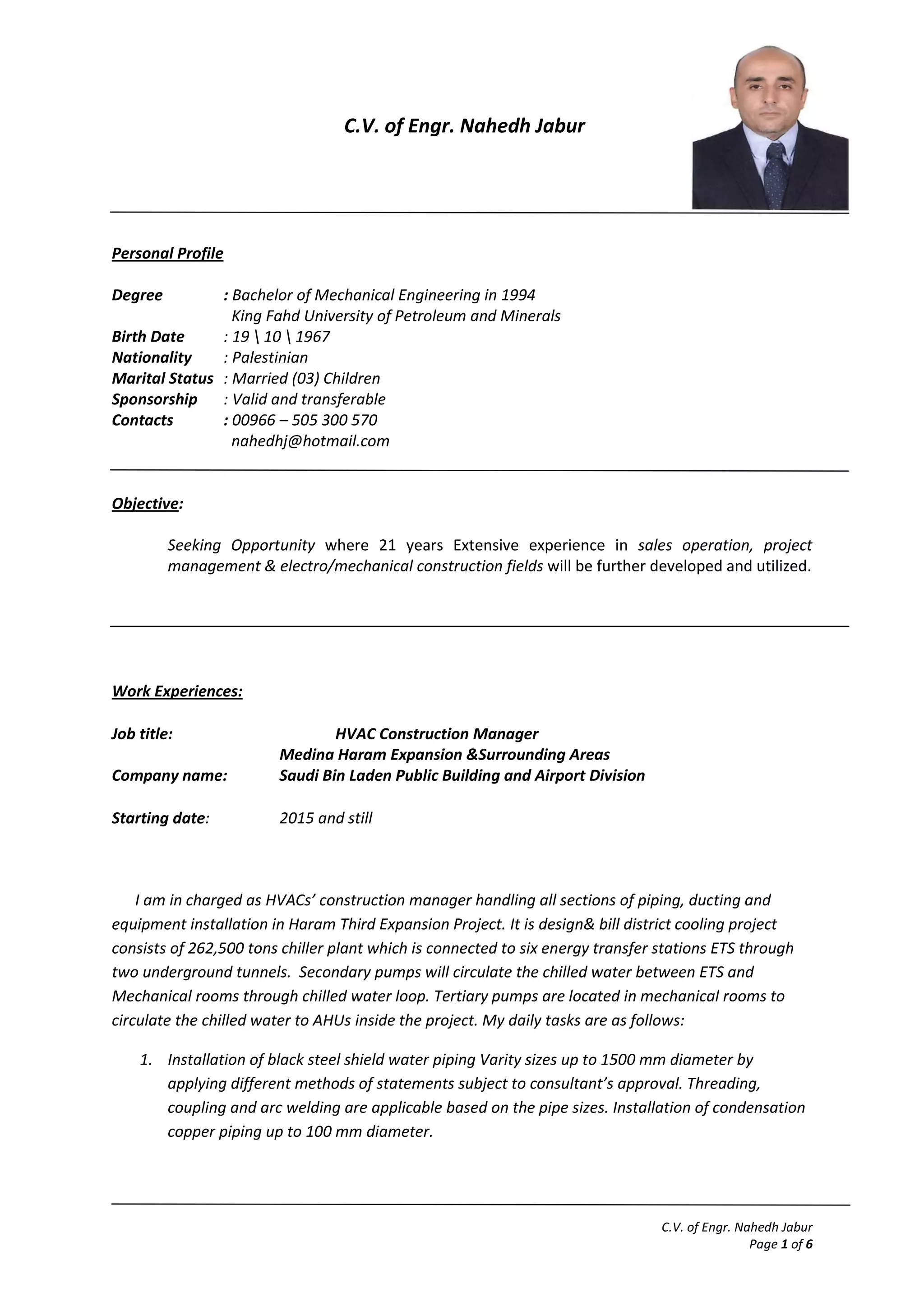 Brief_CV_Nahedh | PDF