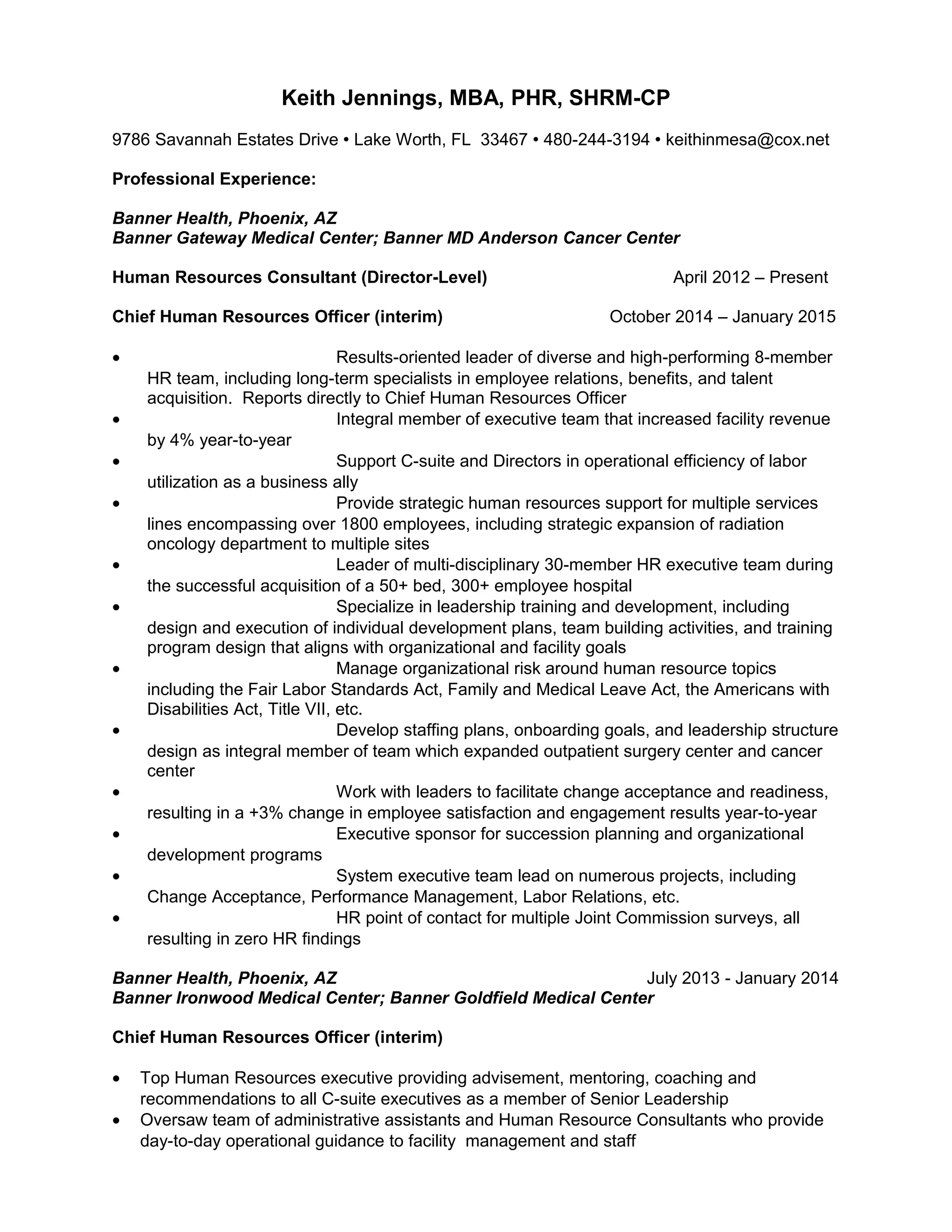 KJ Keith Jennings resume EM | DOC