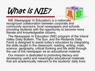 NIE Presentation | PPT