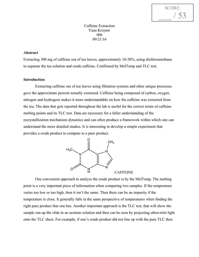 Caffeine Template 2013 | DOC