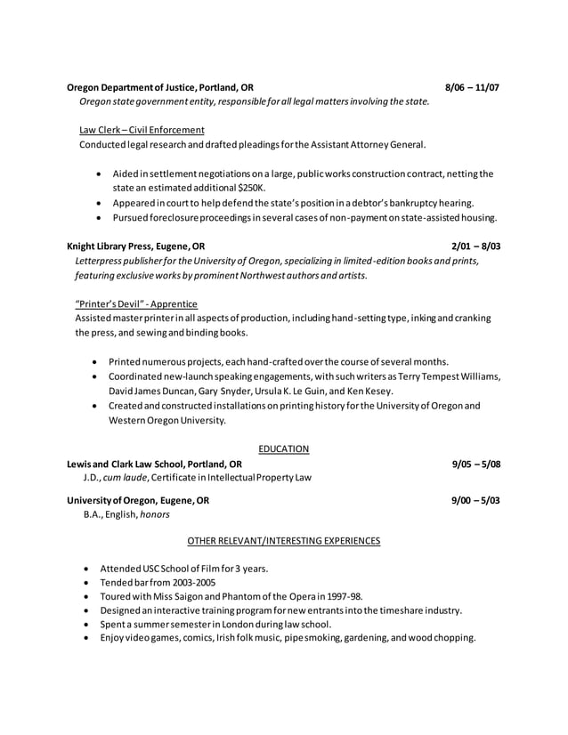 Barker - Resume 2.0 | PDF
