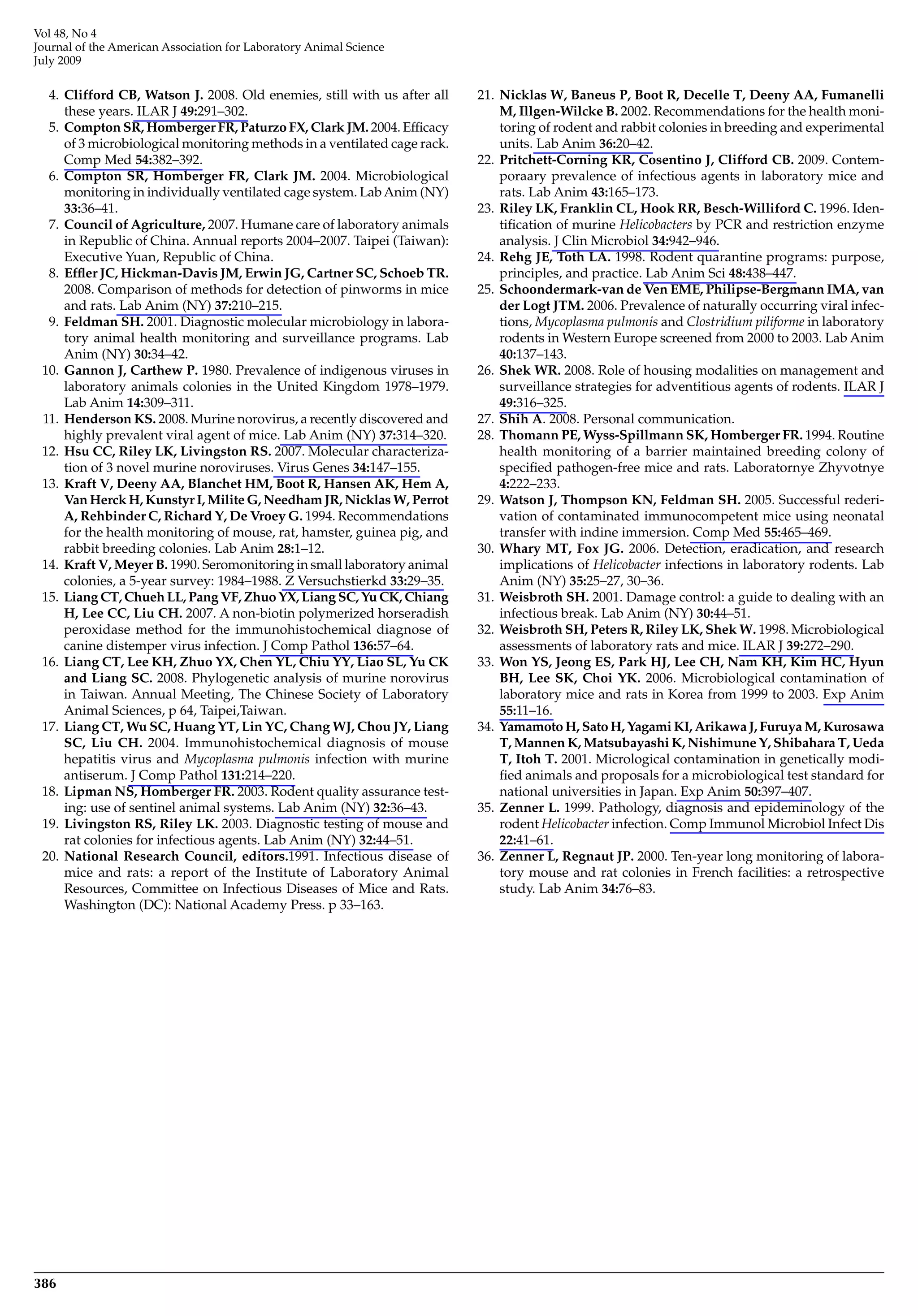 2009Microbial Contaminations of Laboratory Mice | PDF