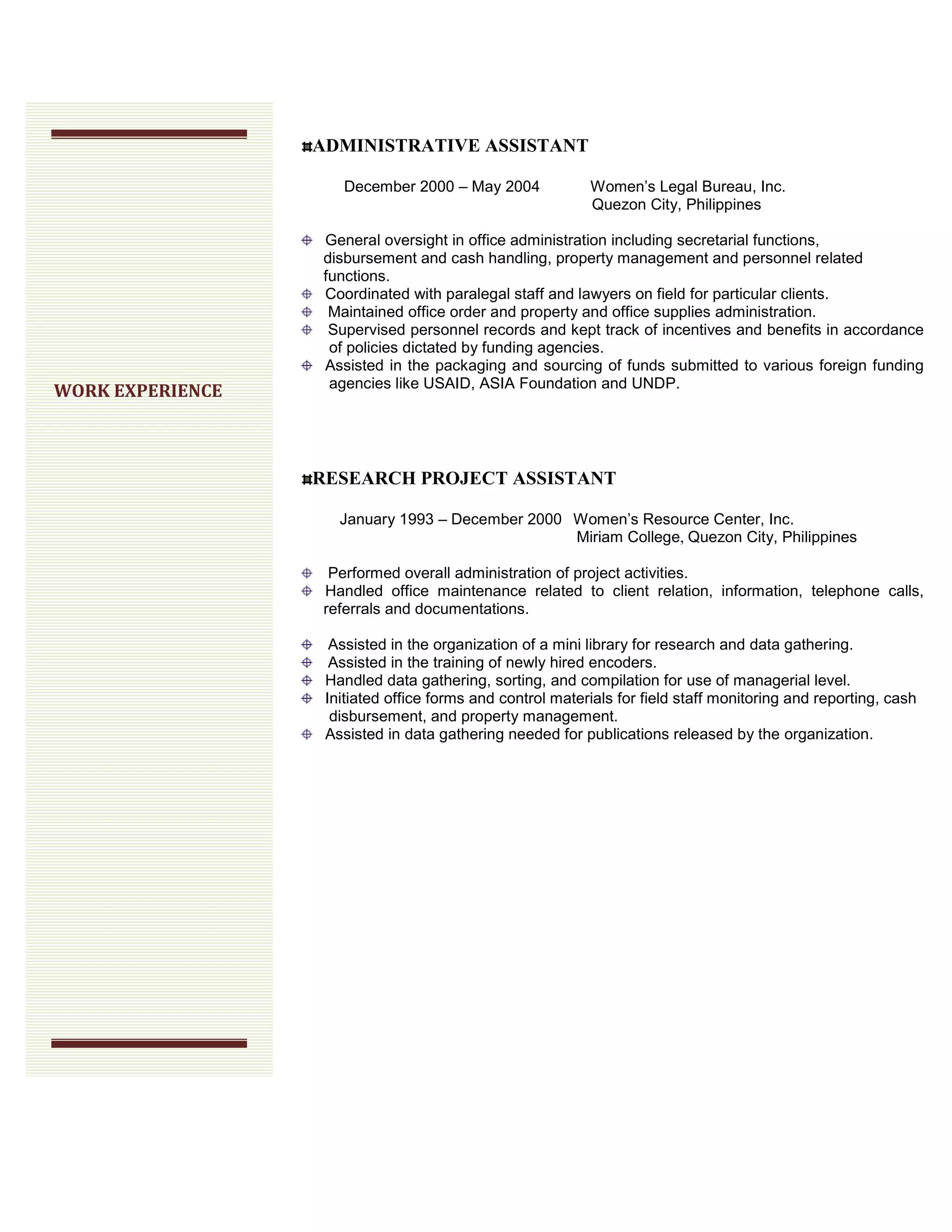 ARLENE T. CV | PDF