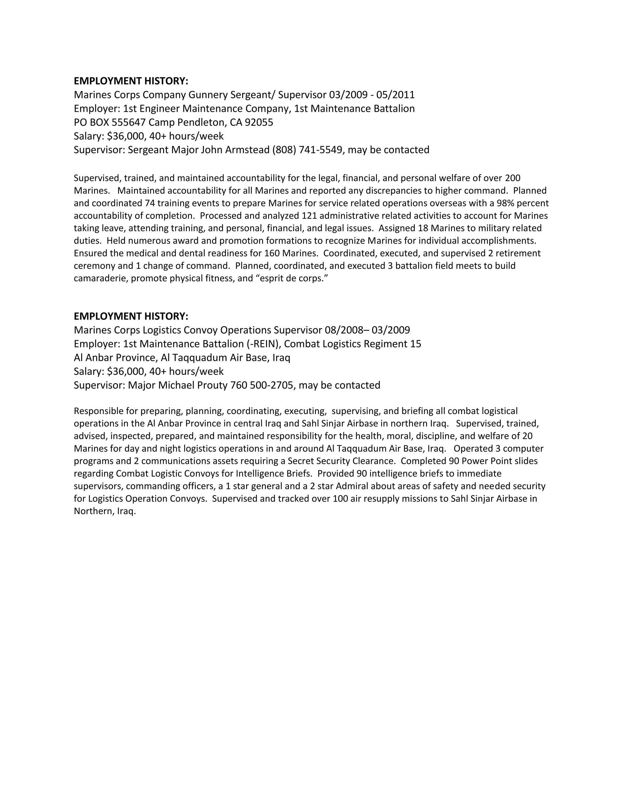 Federal Resume | PDF