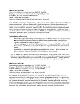 Federal Resume | PDF