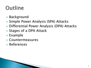 Power Analysis Attacks | PPTX | Information and Network Security ...