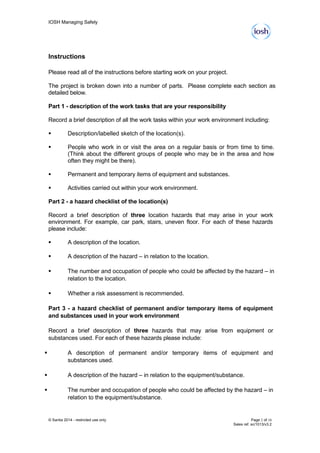 Chris Withers Managing Safely Project | PDF | Careers