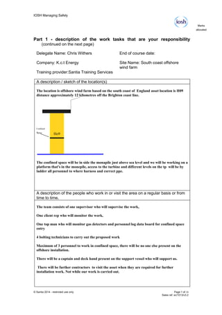 Chris Withers Managing Safely Project | PDF