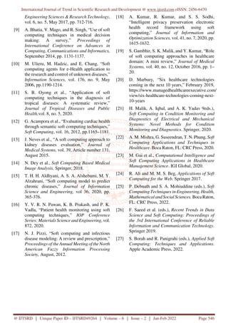 Essence of Soft Computing in Healthcare | PDF