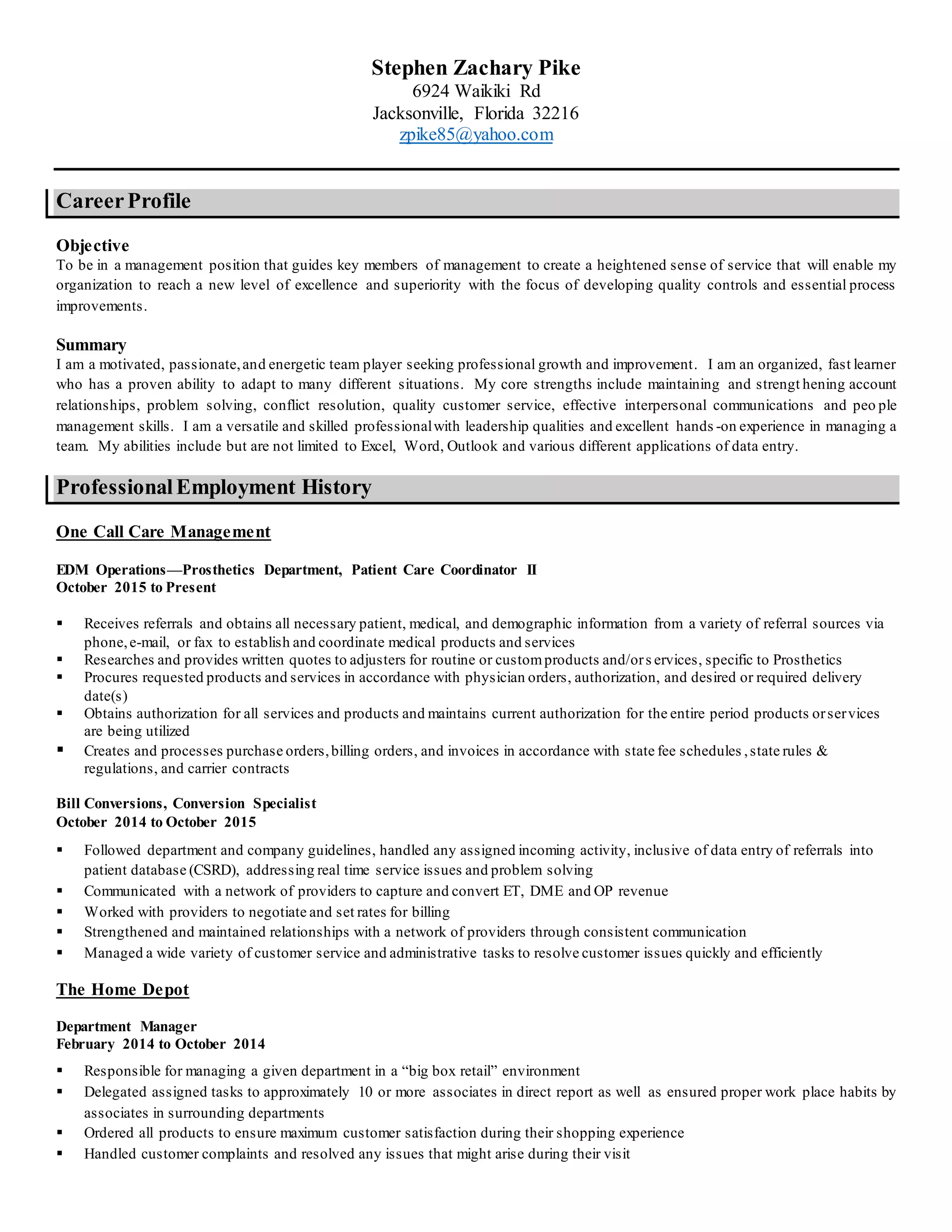 Zach Resume | PDF