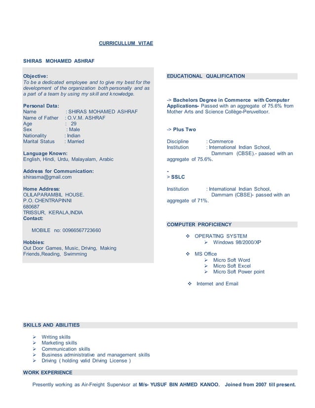 CV-SHIRAS MOHAMED ASHRAF - | DOCX
