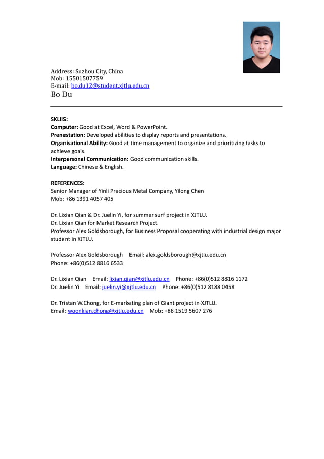 CV of Marketing Intern, Insights in PepsiCo | PDF