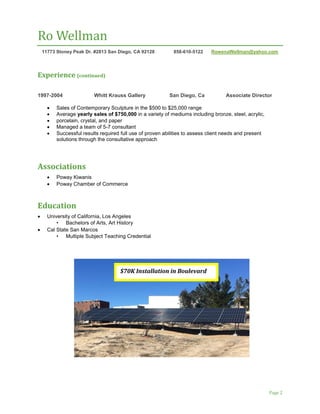 Wellman Resume 2016 | PDF