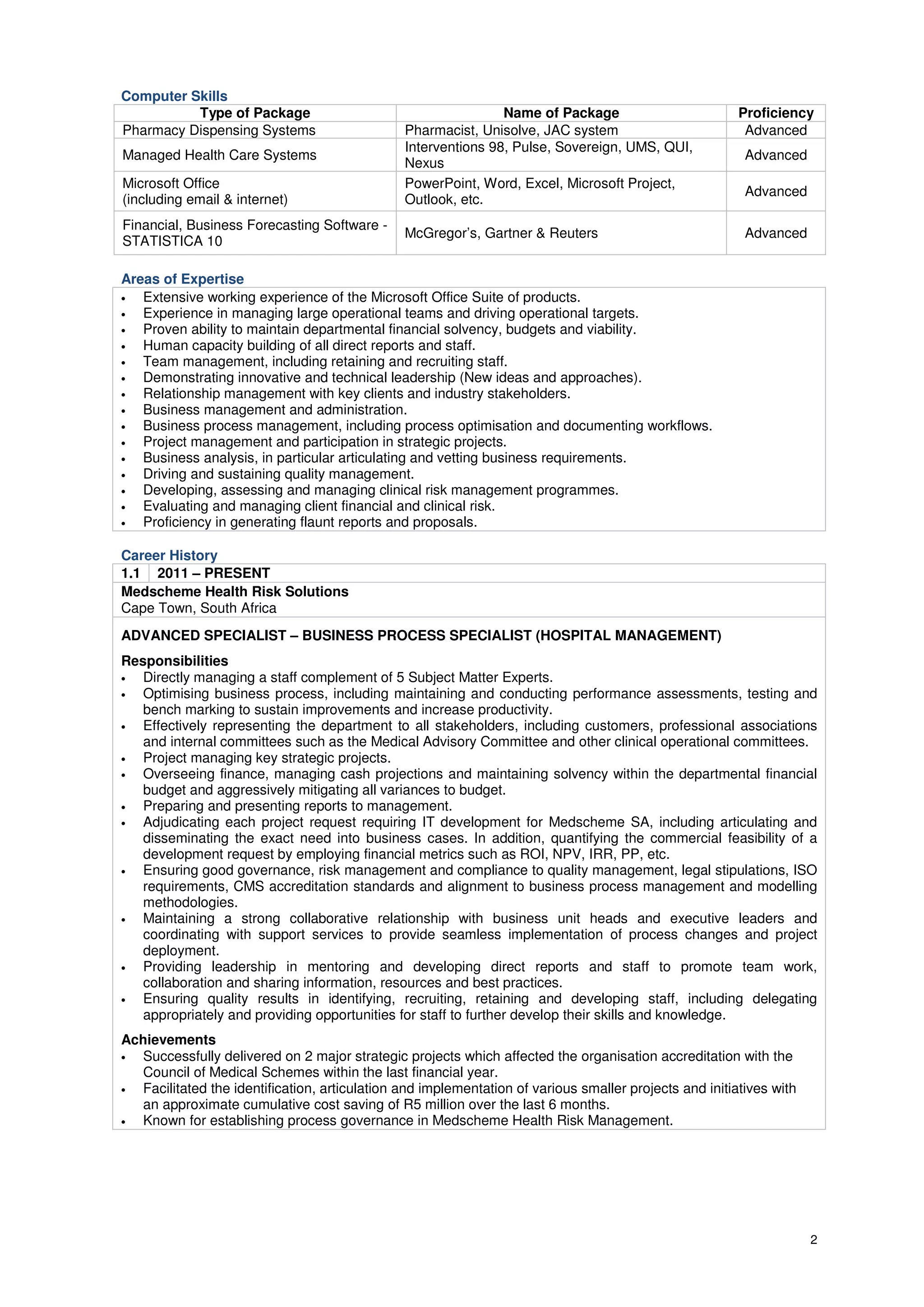 Shaun Allies CV | PDF