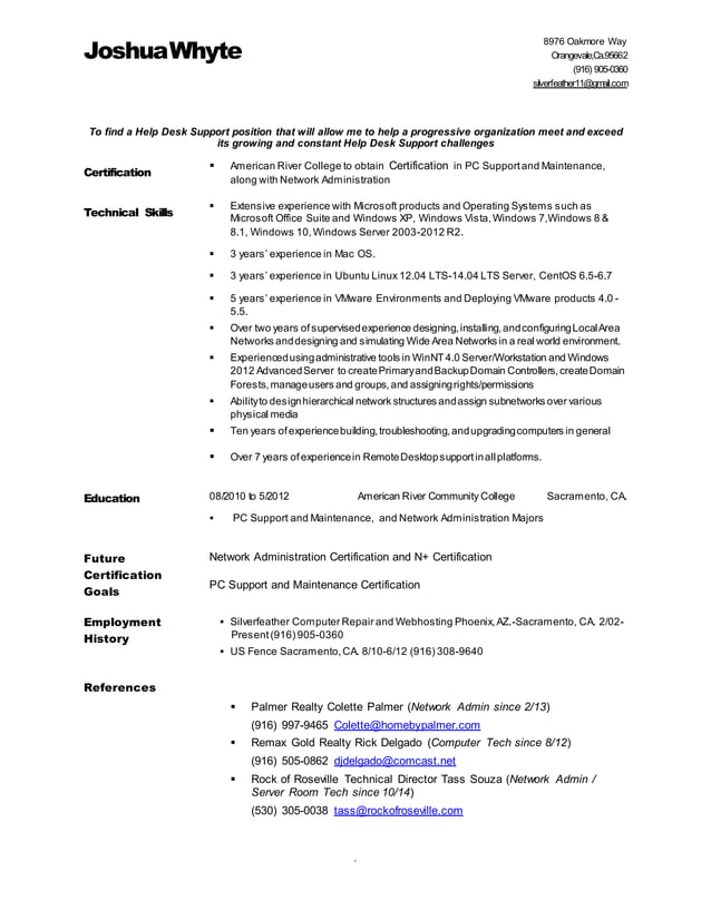 Joshua Whyte Resume | PDF