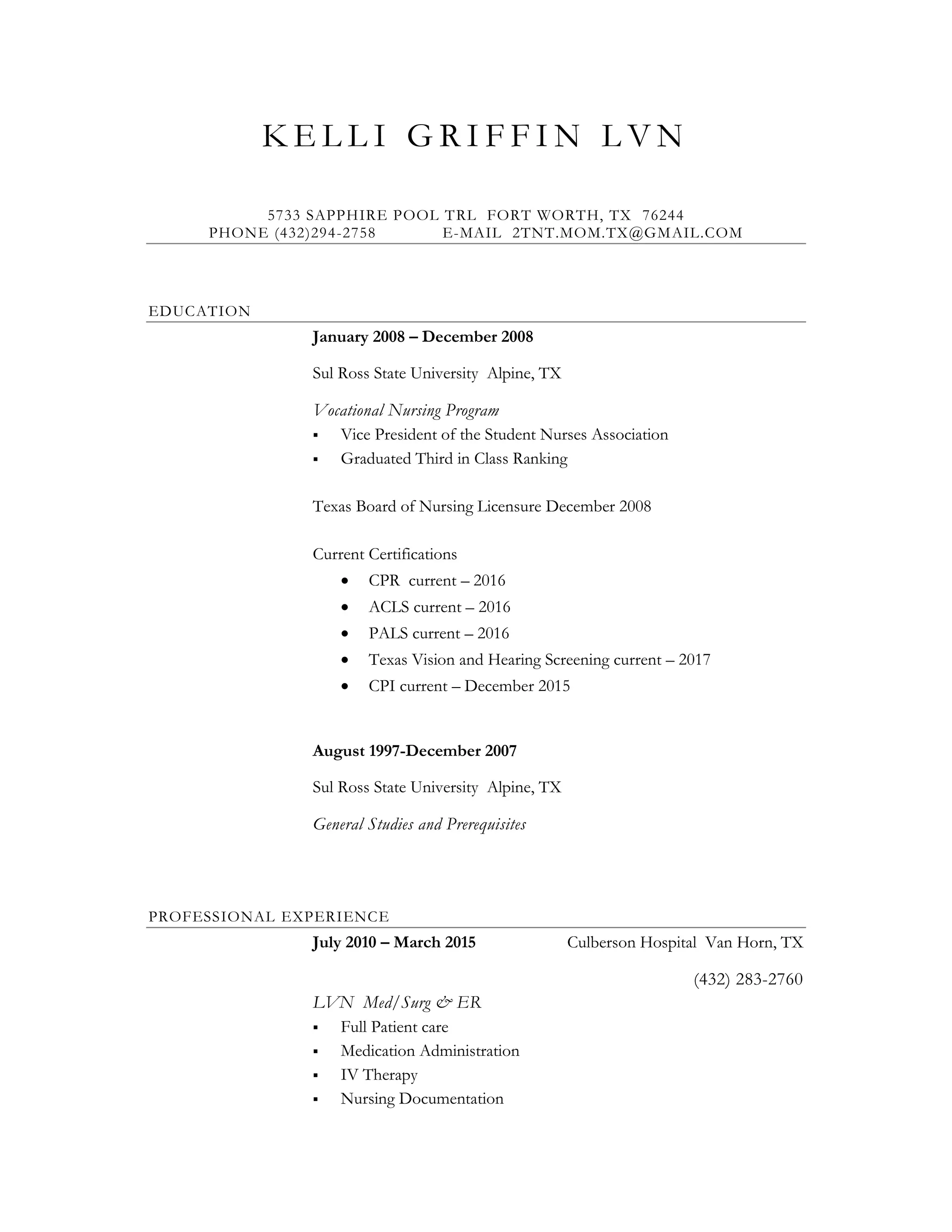 Kelli's new resume 1 | PDF
