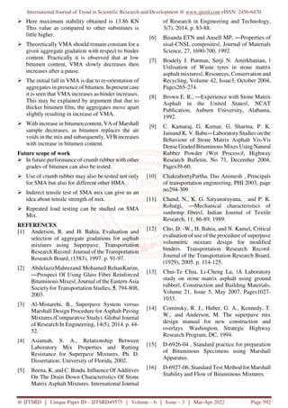 Study on Bituminous Mix Design with Different Percentages of Crumb ...