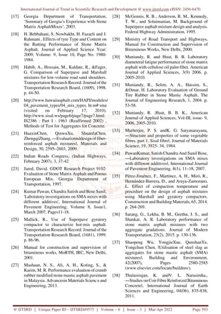 Study on Bituminous Mix Design with Different Percentages of Crumb ...