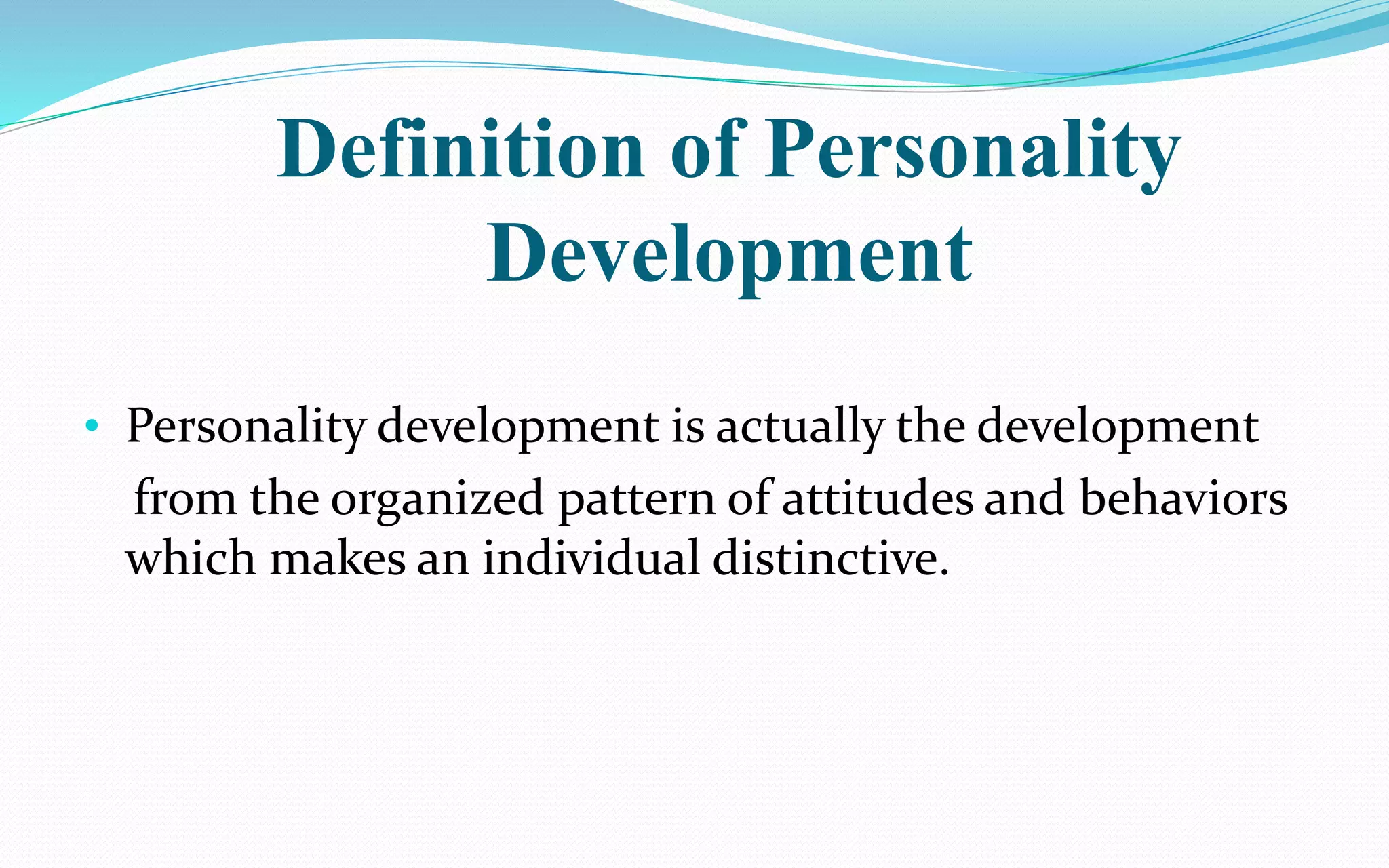 personality development | PPTX