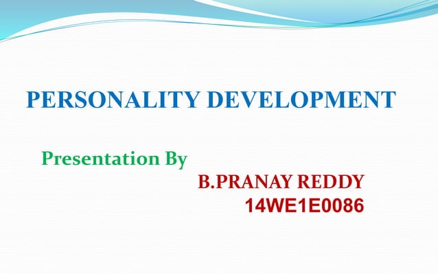 personality development | PPT
