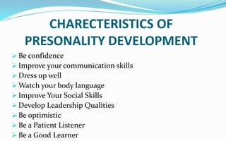 personality development | PPT
