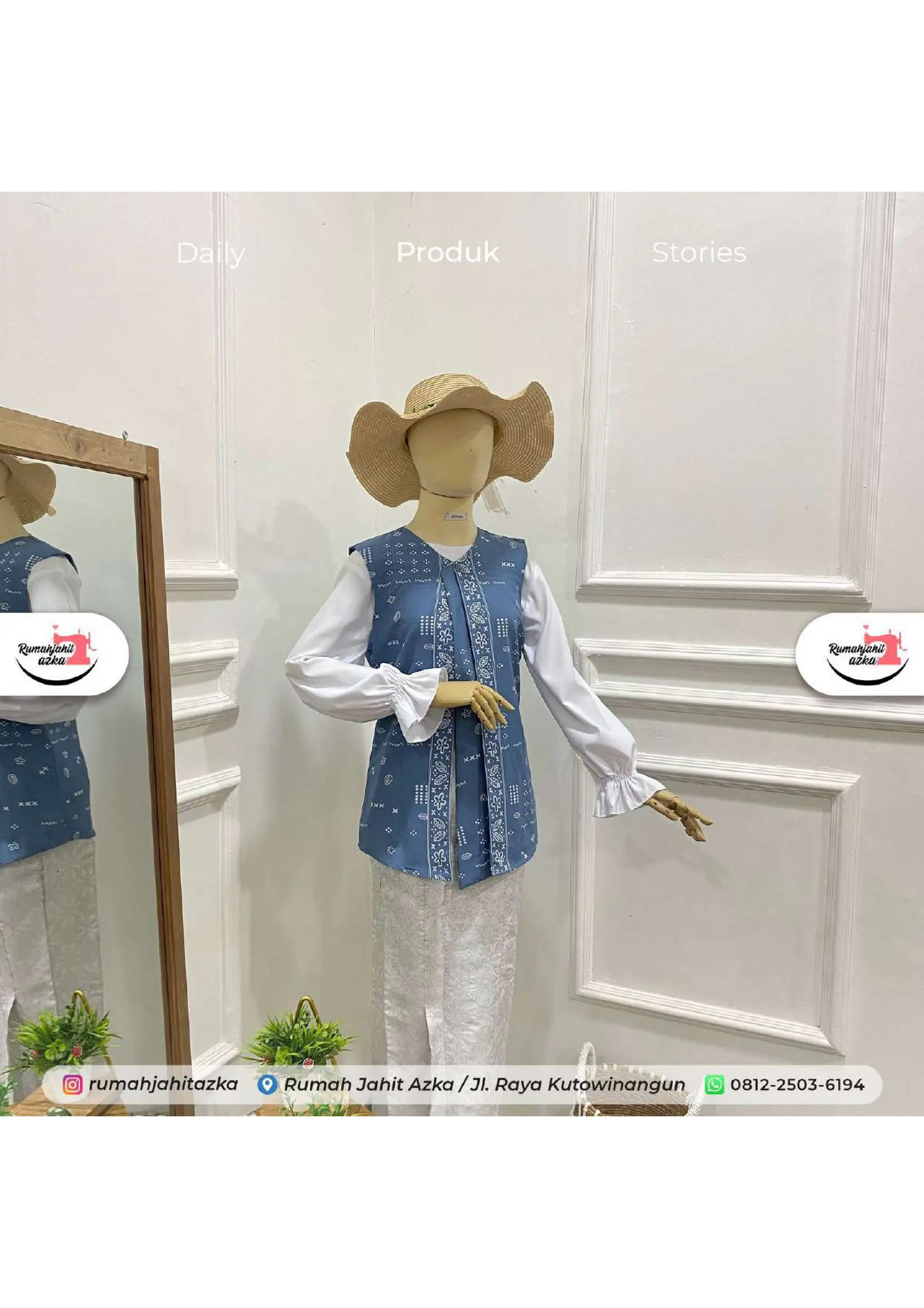 Outer Vest Batik Wanita Modern Rumah Jahit Azka | PDF