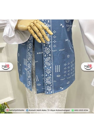 Outer Vest Batik Wanita Modern Rumah Jahit Azka | PDF