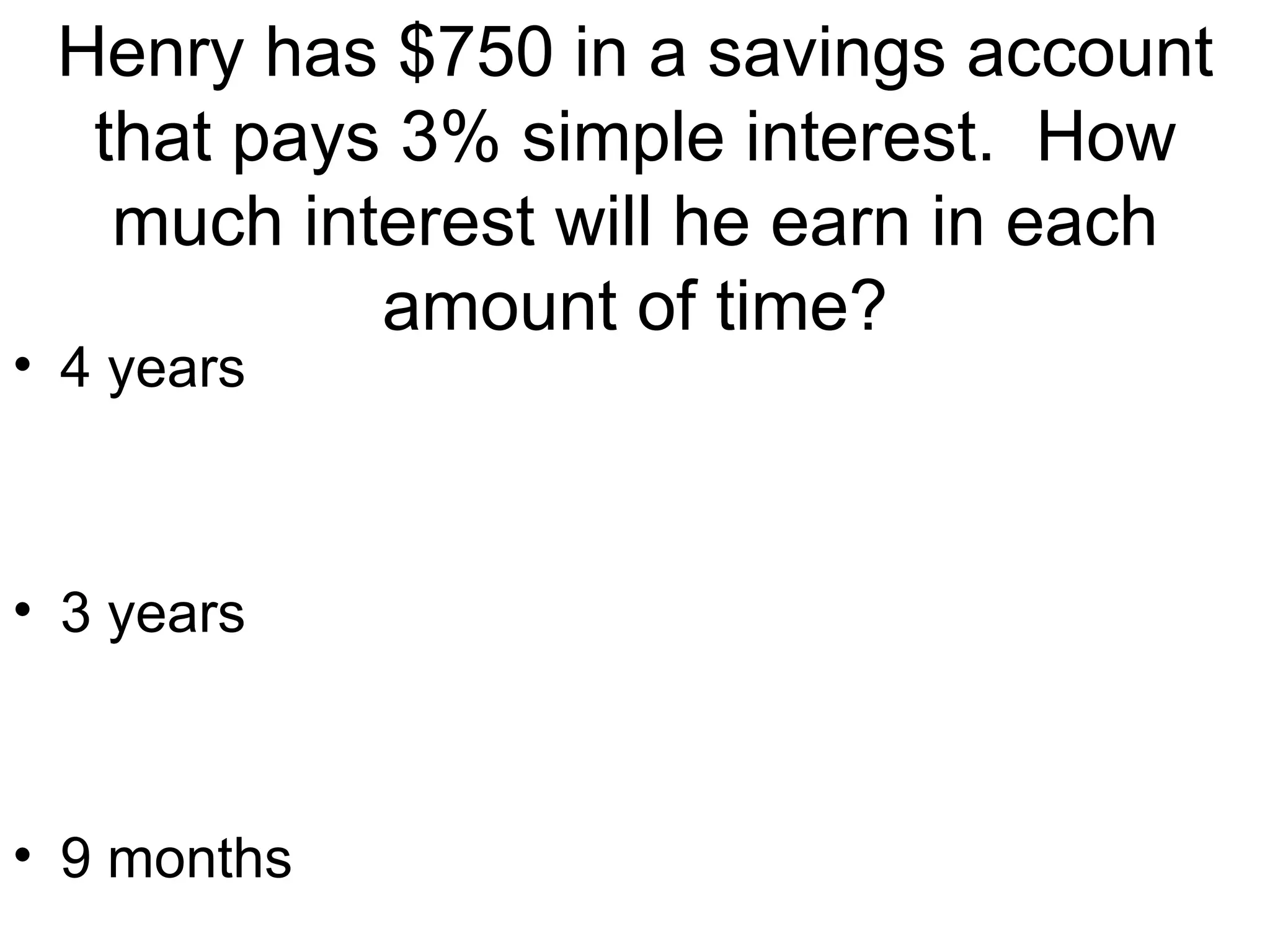 8 6 Simple Interest Ppt