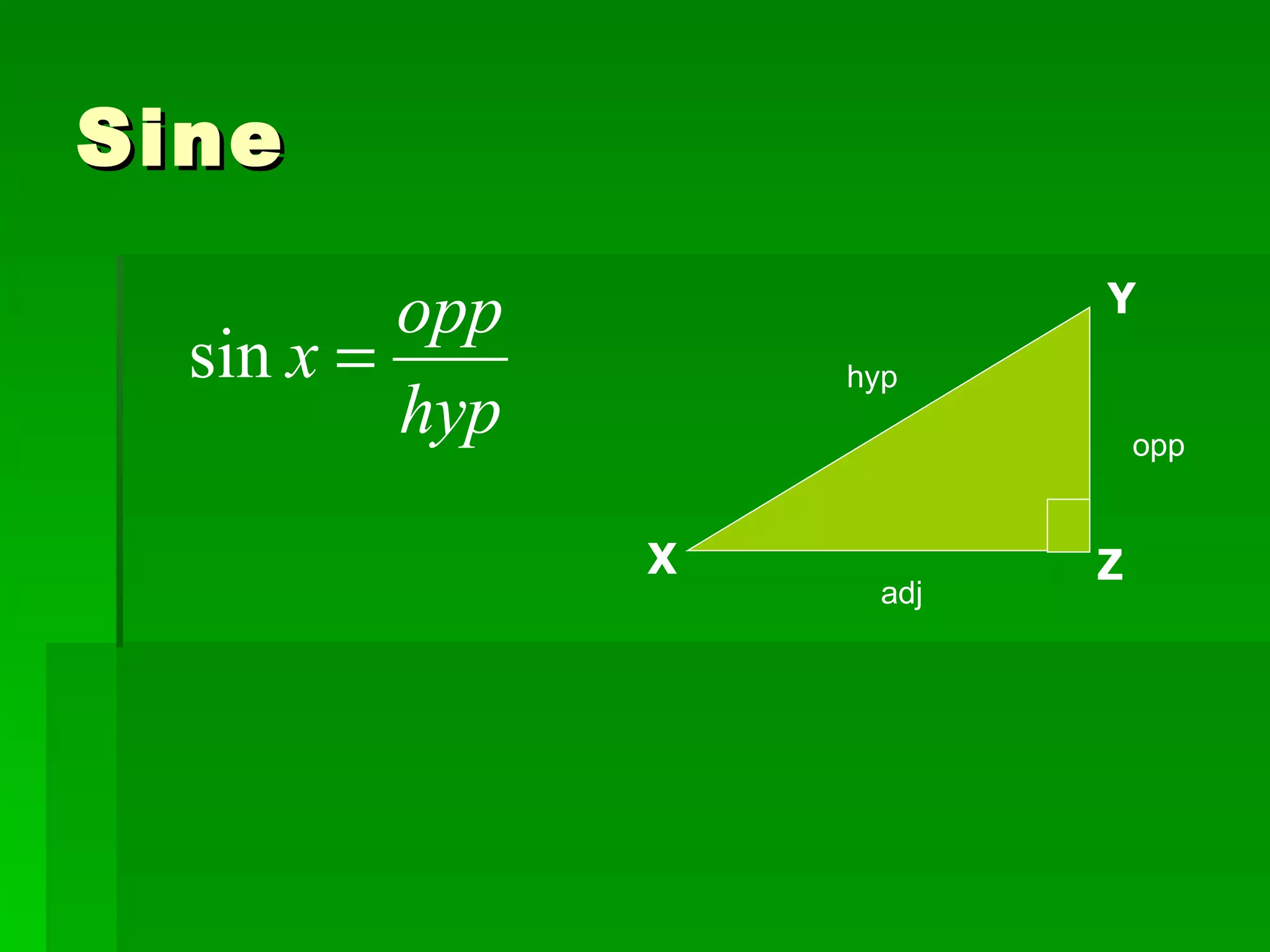 8 6 Sin Cos Ratios | PPT