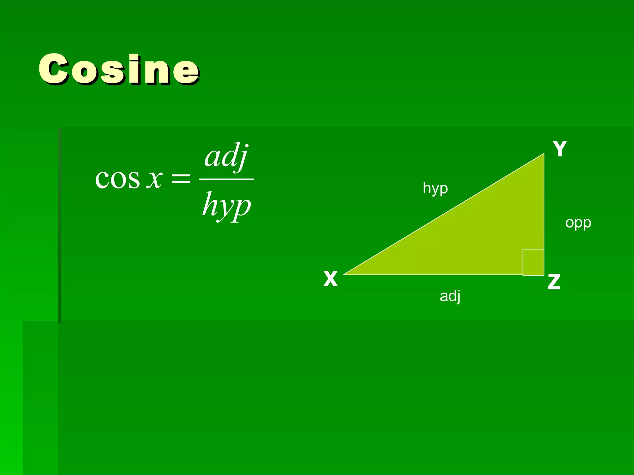 8 6 Sin Cos Ratios | PPT