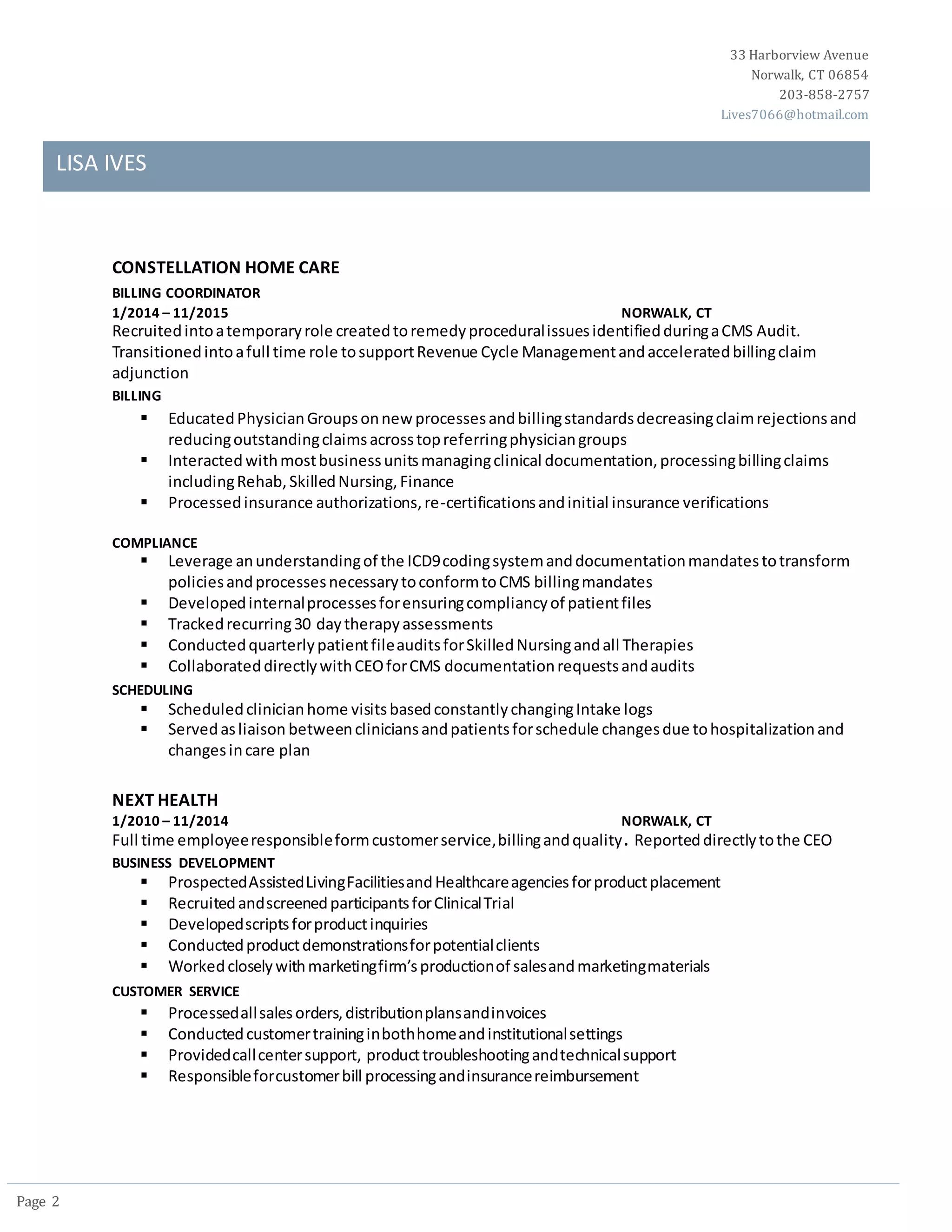 Lisa Resume 12.19
