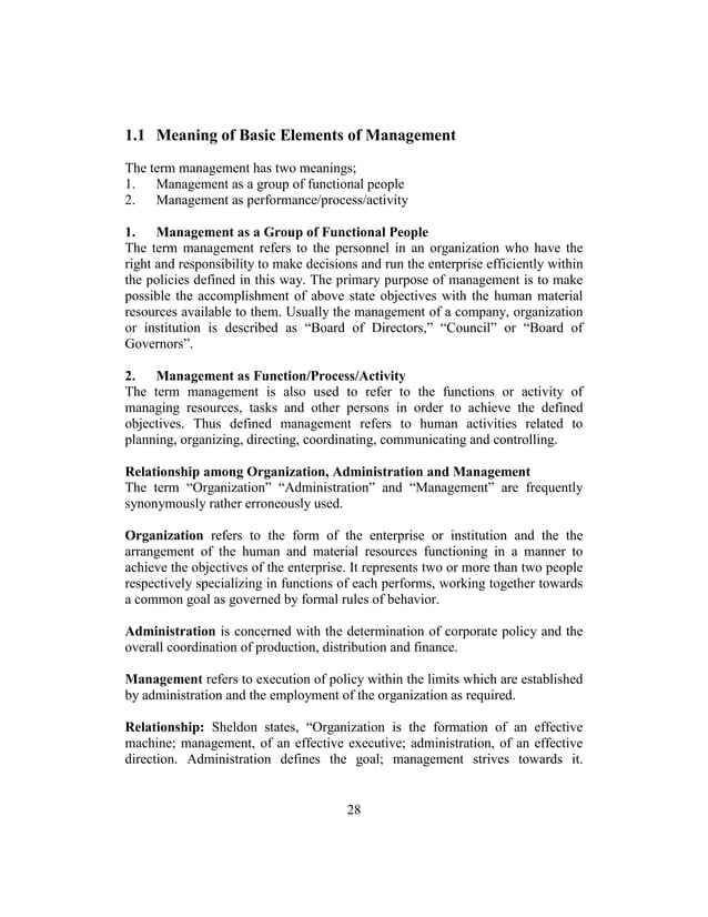 Supervision, Management and Administration | PDF