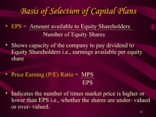 Capital Structure Planning | PDF