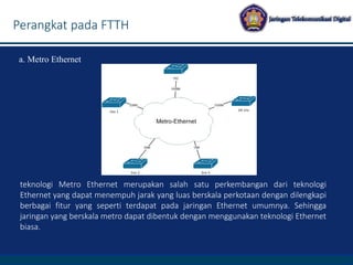 Pengetahuan Dasar Jaringan FTTH / Fiber To The Home | PPTX