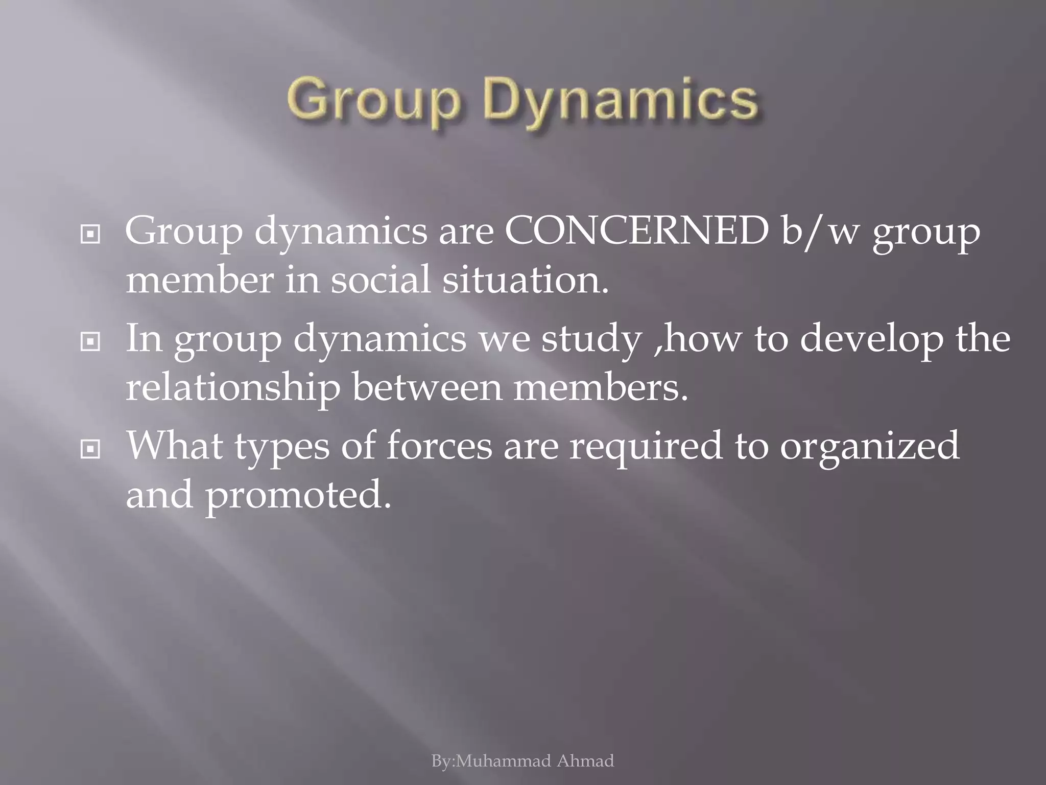 8606 group dynamics | PPTX