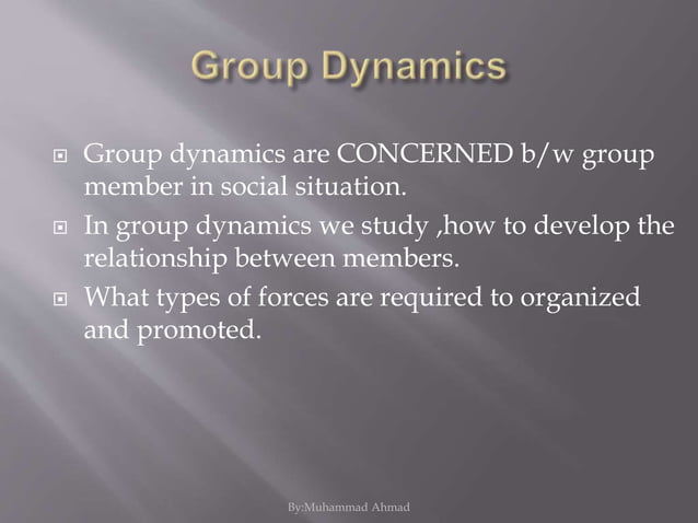 8606 group dynamics | PPTX