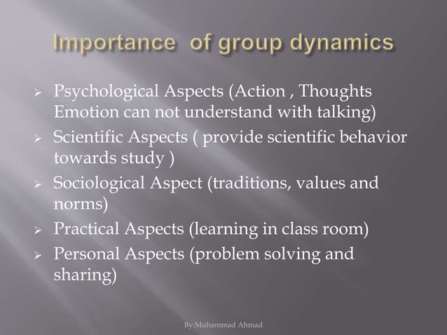 8606 group dynamics | PPTX
