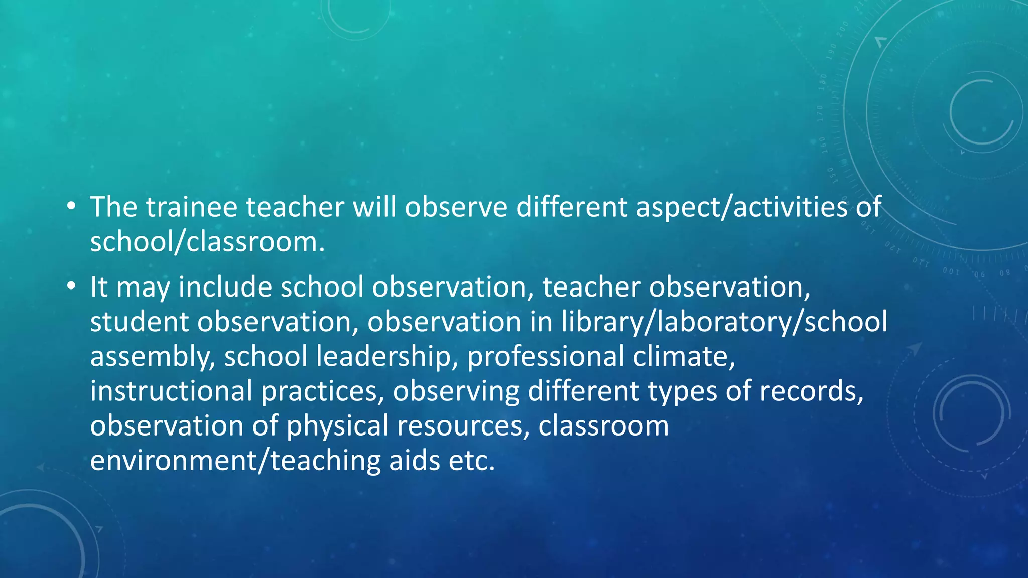 Teaching practice- I Observation report writing-8607-B.ED-DAY 01-AIOU ...