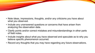 Teaching practice- I Observation report writing-8607-B.ED-DAY 04-AIOU ...