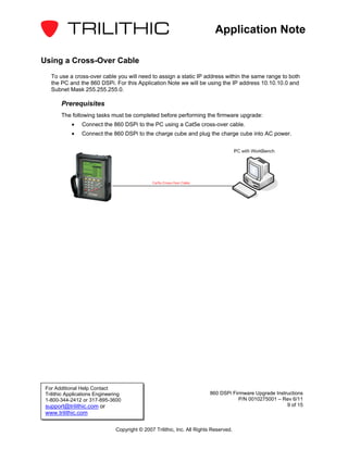 860 dspi firmware_upgrade_instructions_app_note | PDF
