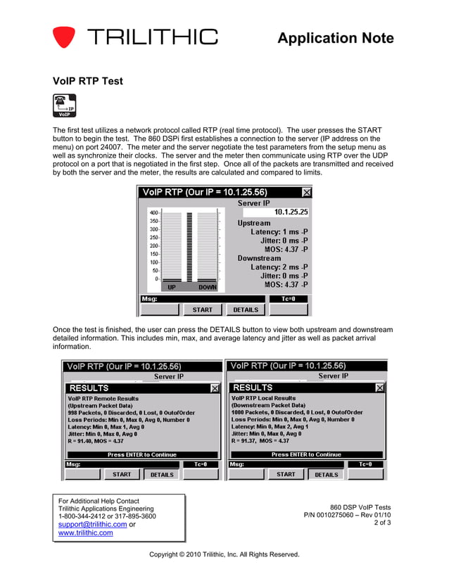 860 dspi voip_tests | PDF